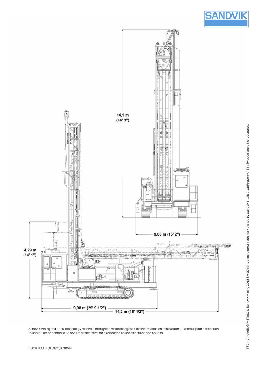 Sandvik D25KS 2011 Rotary Blasthole Tracked Drill Rig