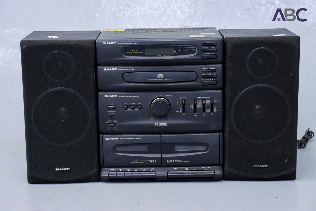 Sharp CD-S360E Hifi System (3 Piece - 240V) (1)