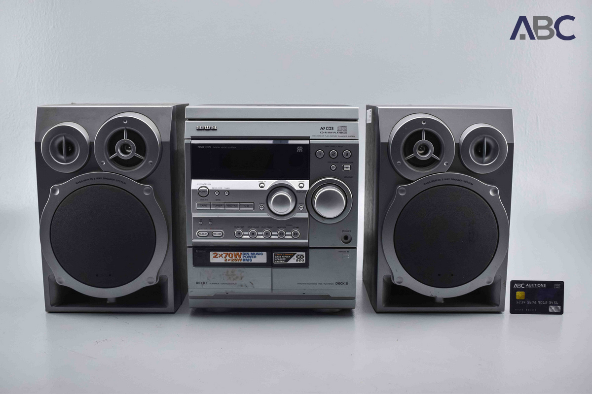 Aiwa NSX - R21 Mini Hi-fi Stereo System (3 Piece, 240V) (1)