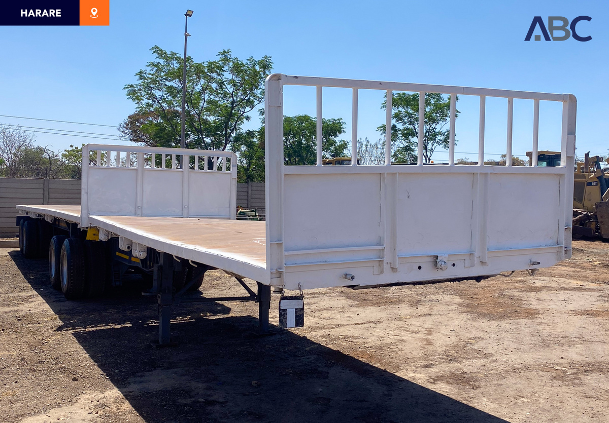 1993 Busaf Superlink Flatbed Trailer Set